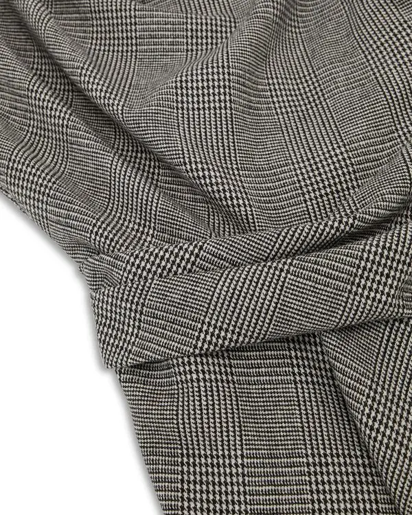 REISS Clara Houndstooth Check Tailored Midi Dress