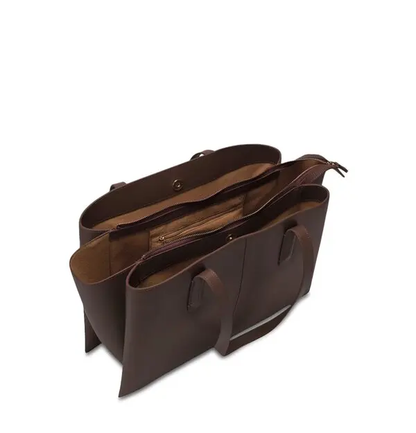 FREJA Paloma Faux Leather Tote - Espresso