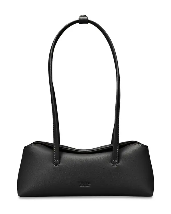 FREJA Mini Chrystie Faux Leather Shoulder Bag - Black
