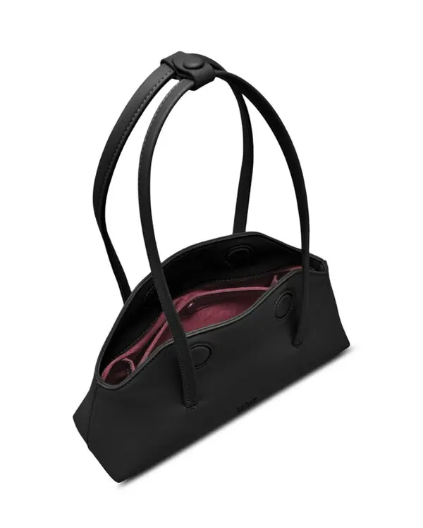 FREJA Mini Chrystie Faux Leather Shoulder Bag - Black