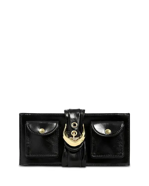Alexis Bittar Patent Leather Buckle Clutch