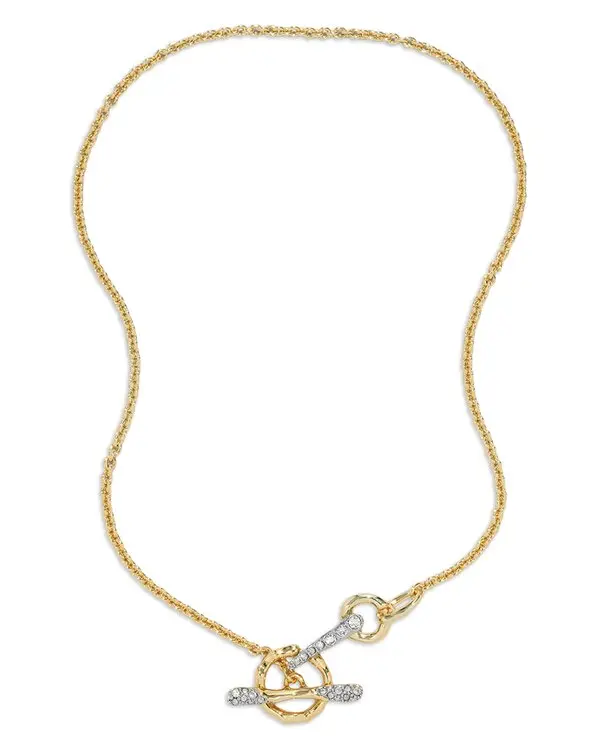 Alexis Bittar Solanales Crystal Toggle Necklace, 15.5
