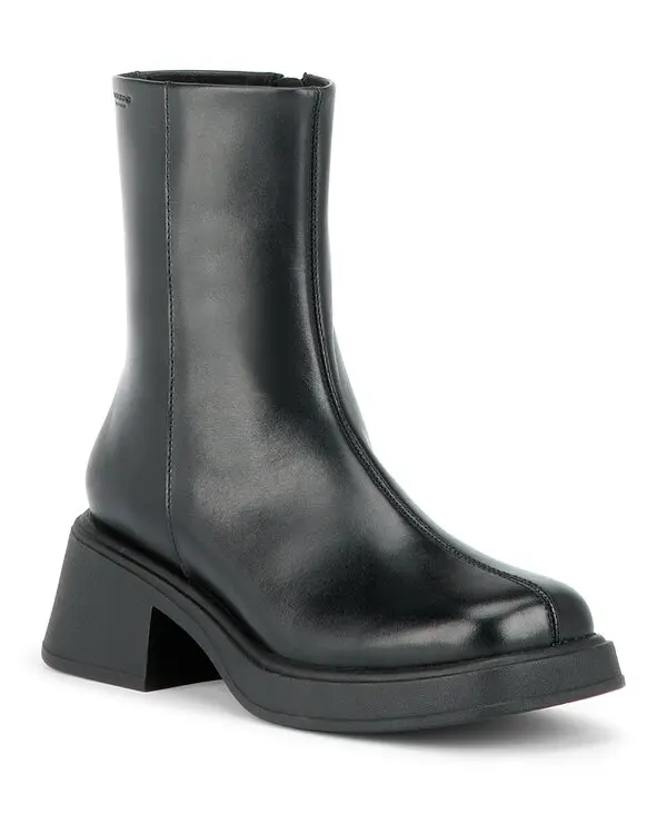 VAGABOND SHOEMAKERS Dorah Leather Ankle Boots - Black
