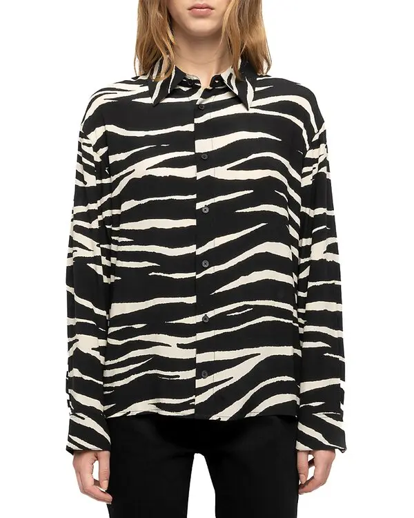 Zadig&Voltaire Tyrica Zebra Print Shirt