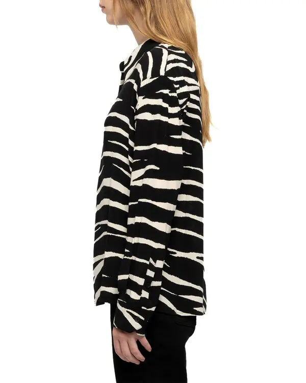 Zadig&Voltaire Tyrica Zebra Print Shirt