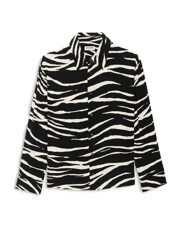 Zadig&Voltaire Tyrica Zebra Print Shirt