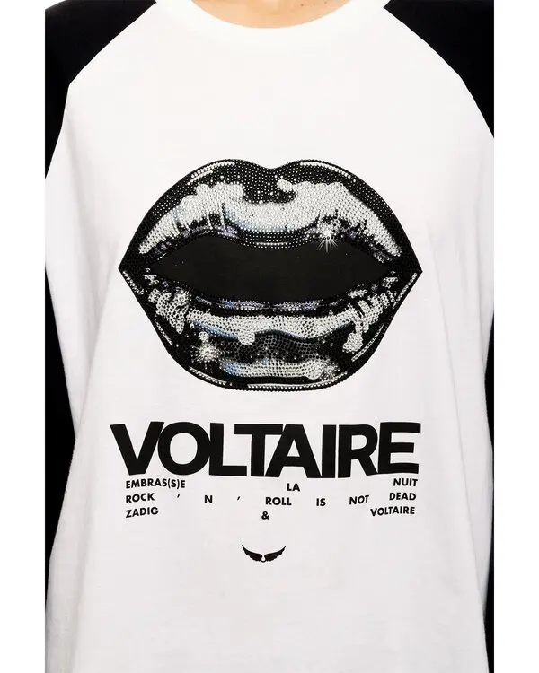 Zadig&Voltaire Walkra Cotton Embellished Tee