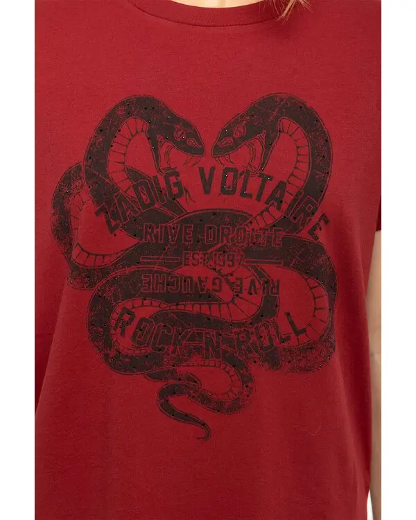 Zadig&Voltaire Walk Cotton Graphic Print Tee