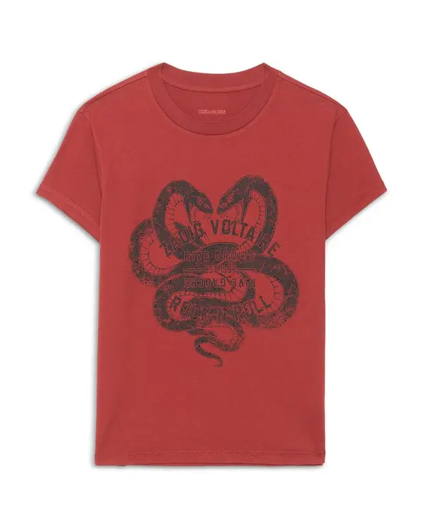 Zadig&Voltaire Walk Cotton Graphic Print Tee