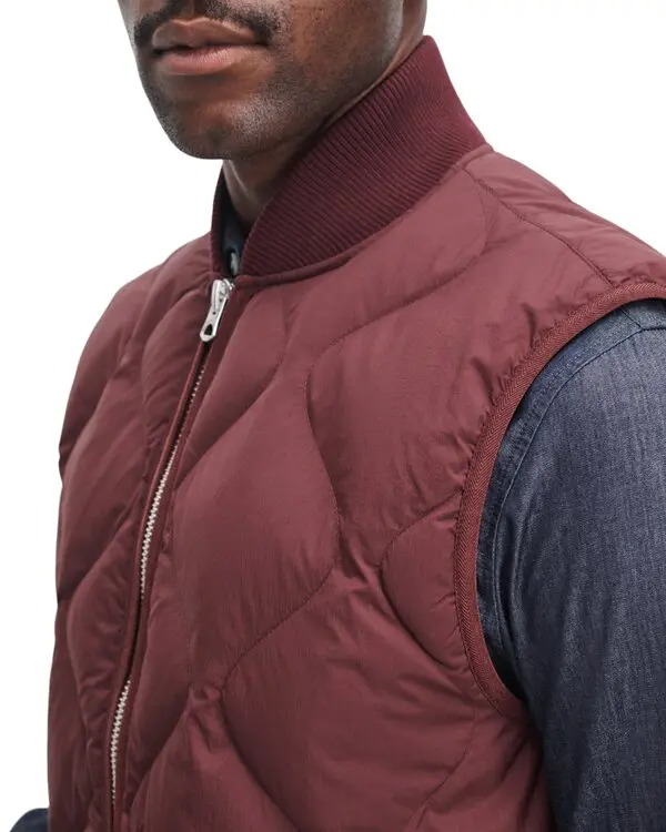 Rag & Bone Dane Stand Collar Quilted Vest