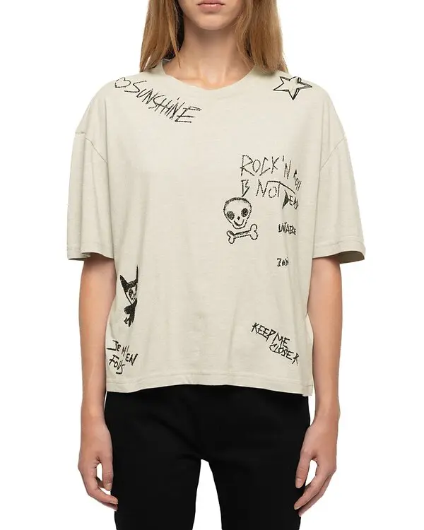 Zadig&Voltaire Taida Embellished Tee
