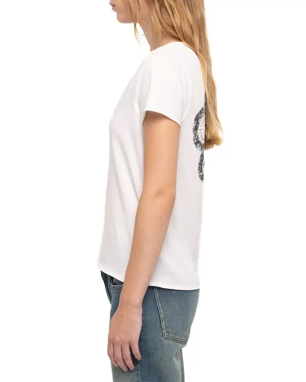 Zadig&Voltaire Tunisien Cotton Graphic Back Tee