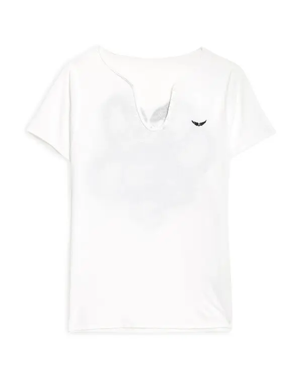 Zadig&Voltaire Tunisien Cotton Graphic Back Tee