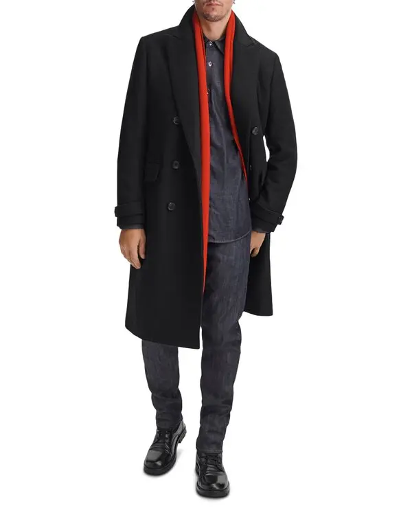 Rag & Bone Lombard Wool Blend Double Breasted Coat