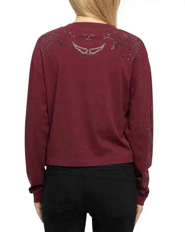 Zadig&Voltaire Iona Cotton Embellished Sweatshirt