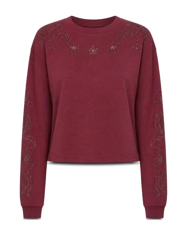 Zadig&Voltaire Iona Cotton Embellished Sweatshirt