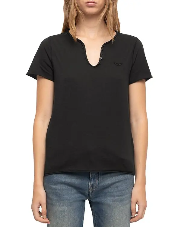 Zadig&Voltaire Cotton Cutout Back Tee