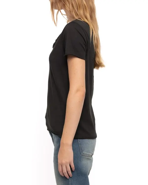 Zadig&Voltaire Cotton Cutout Back Tee
