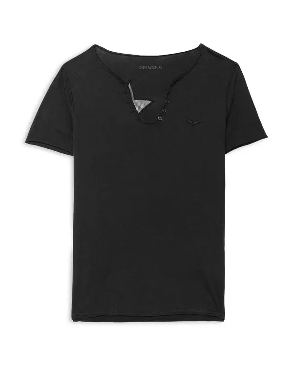 Zadig&Voltaire Cotton Cutout Back Tee