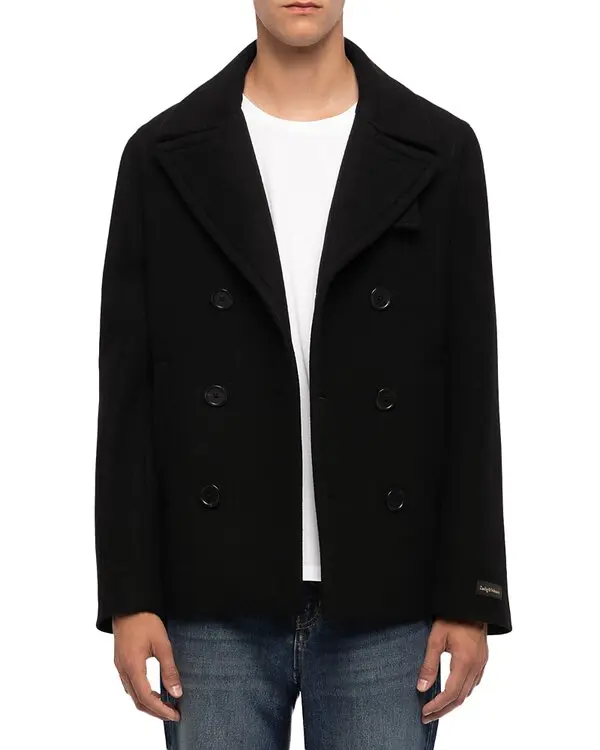 Zadig&Voltaire Mollys Wool Blend Notch Lapel Button Coat