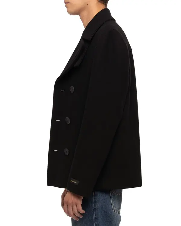 Zadig&Voltaire Mollys Wool Blend Notch Lapel Button Coat
