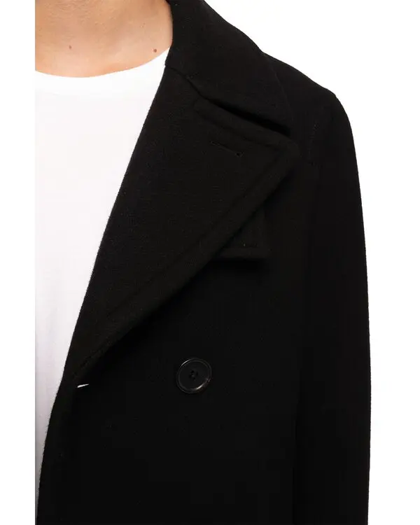 Zadig&Voltaire Mollys Wool Blend Notch Lapel Button Coat