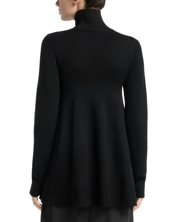 TOTEME Wool-blend Turtleneck Long Sleeve Top
