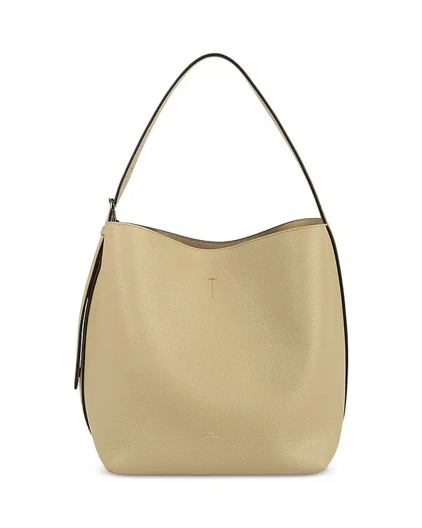 TOTEME Medium Belted Leather Tote Bag - Cashew