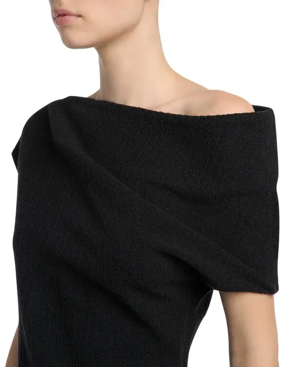TOTEME Cotton Asymmetric Neck Top