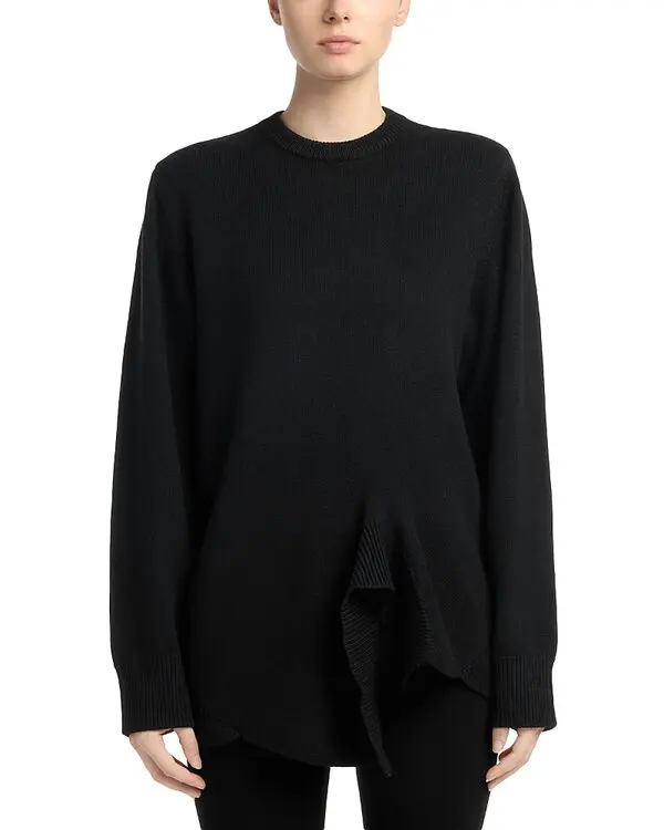 TOTEME Wool & Cashmere Twist Hem Top