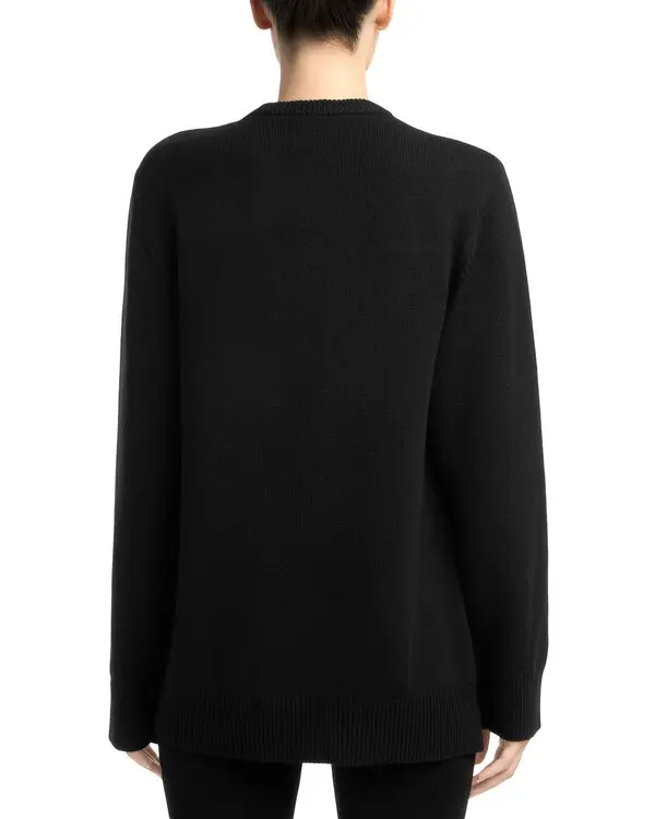 TOTEME Wool & Cashmere Twist Hem Top