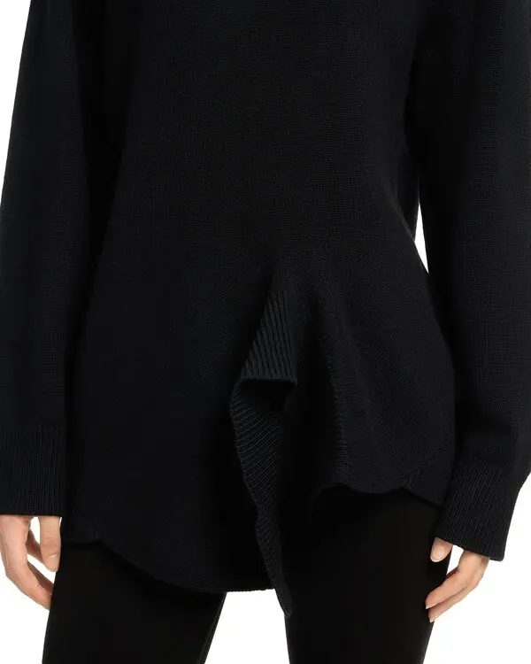 TOTEME Wool & Cashmere Twist Hem Top