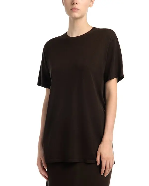TOTEME Crewneck Knit Tee - Fondante