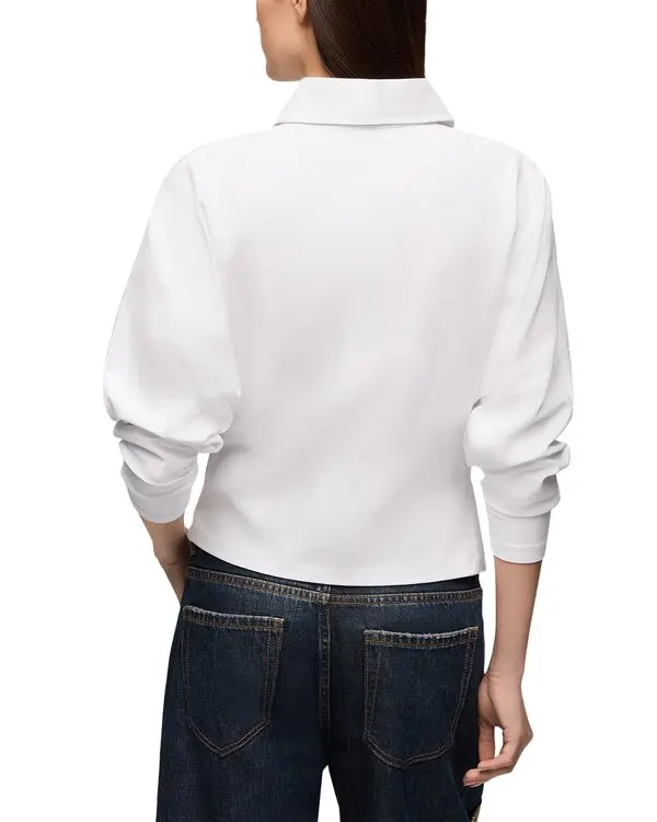 GANNI Jersey Polo Shirt