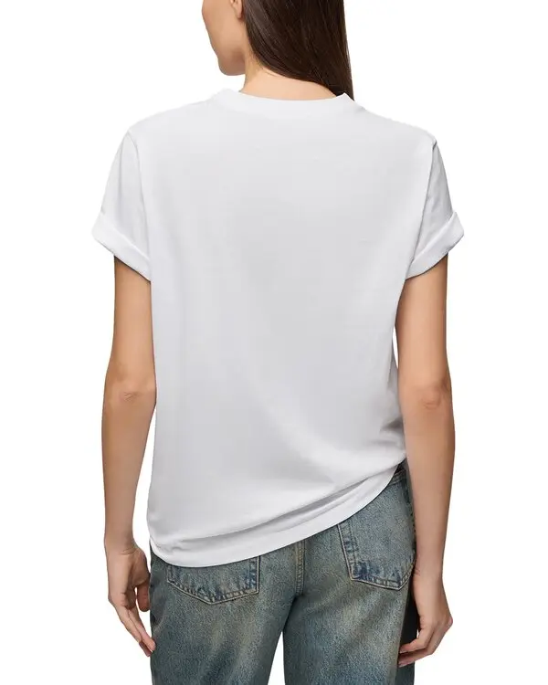 GANNI Basic Cotton Relaxed Fit Graphic Tee