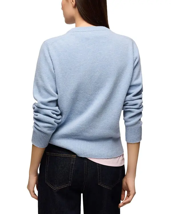GANNI Flower Logo Crewneck Sweater