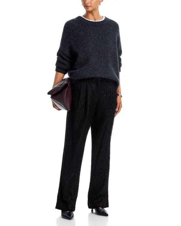 TWP Sulli Embellished Wide Leg Pants