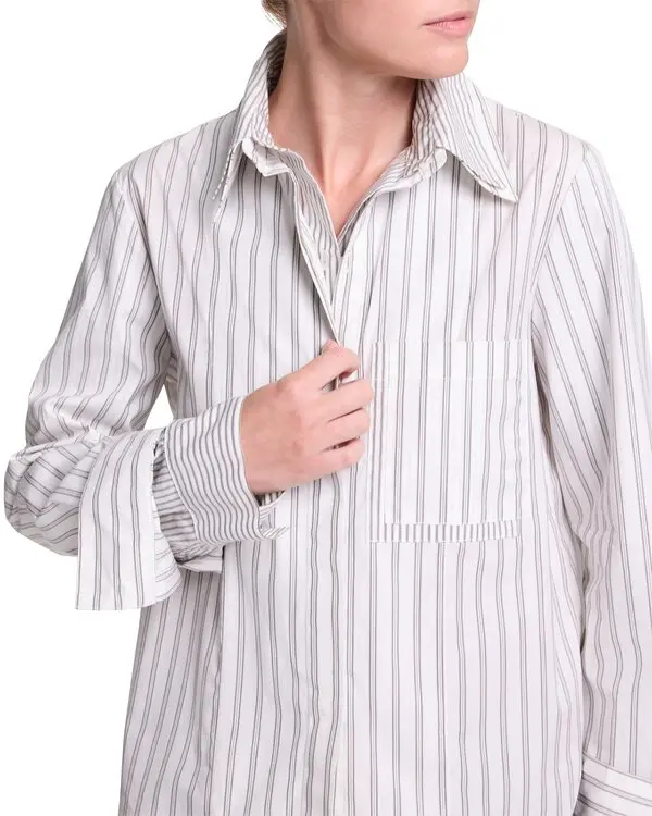 TWP Double Layer Cotton Boyfriend Shirt