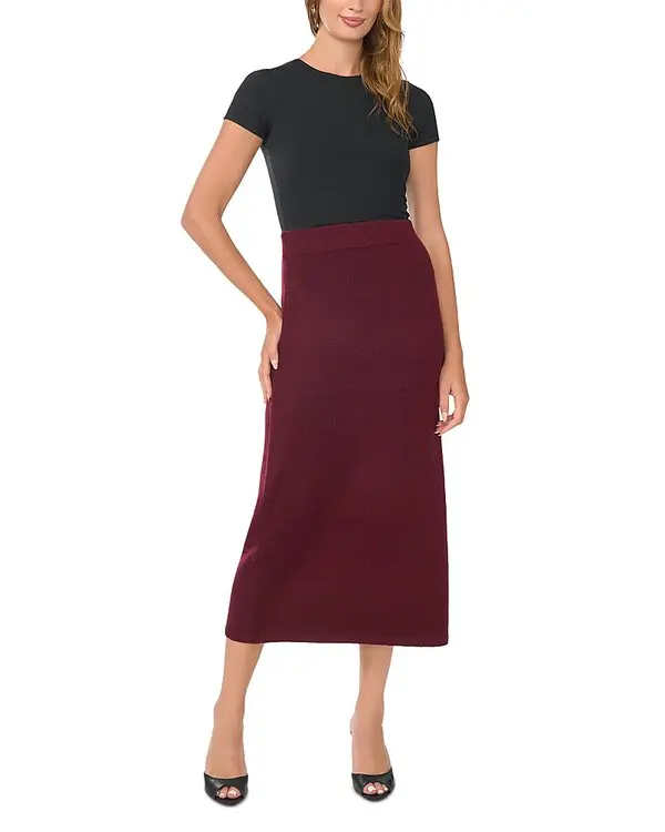 1.State Midi Sweater Skirt - Wine