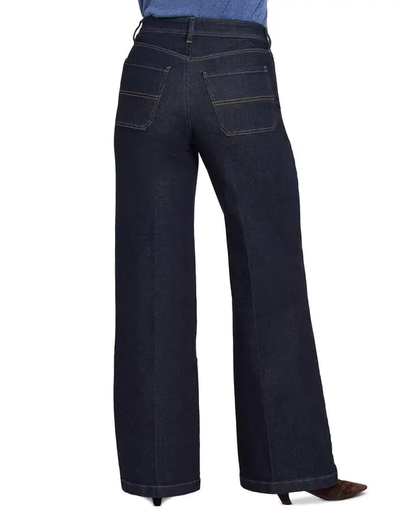 NYDJ Mia Cotton Blend High Rise Palazzo Jeans