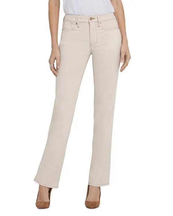 NYDJ Marilyn Cotton Blend High Rise Straight Jeans