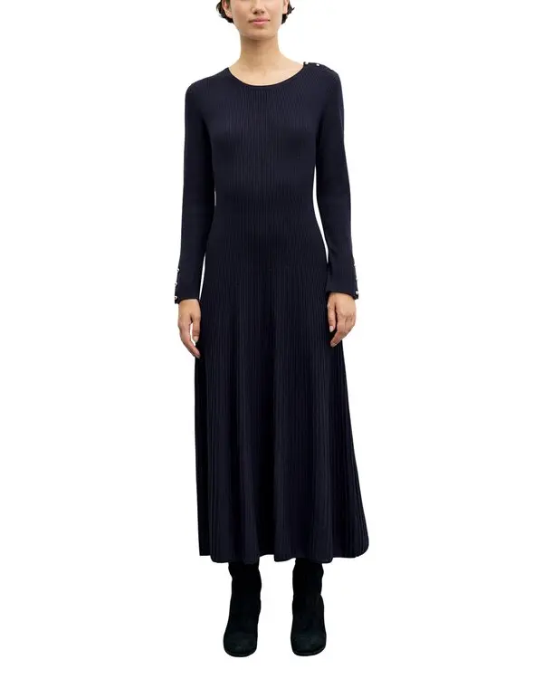 Gerard Darel Cina Round Neck Rib Knit Dress