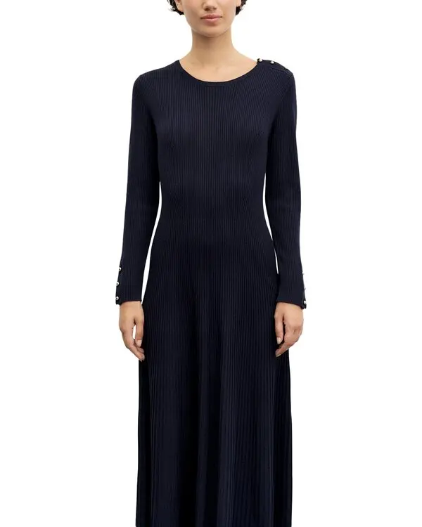 Gerard Darel Cina Round Neck Rib Knit Dress