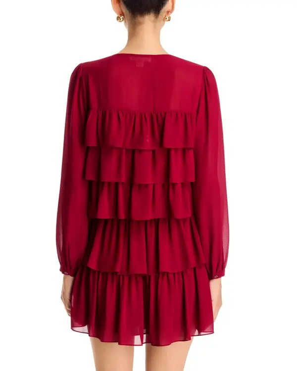 Michael Kors Ruffled Tiered Mini Dress