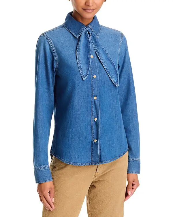 FRAME The Clementine Denim Shirt - Hideaway