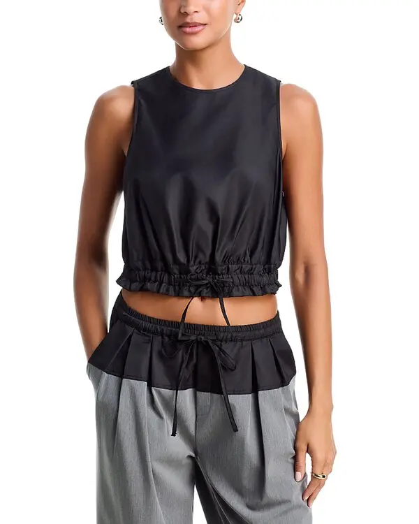 Cinq À Sept Elisabetta Scoop Neck Top - Black