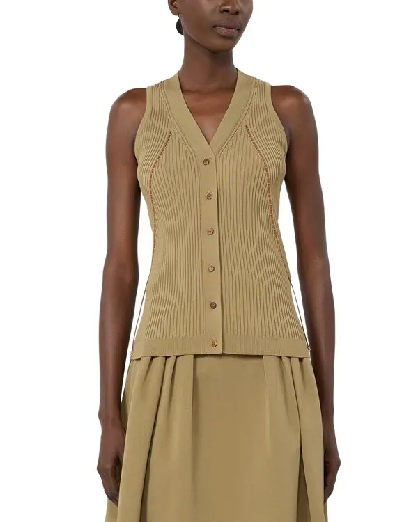 Max Mara Mxmfiorire Knit Waistcoat Dress