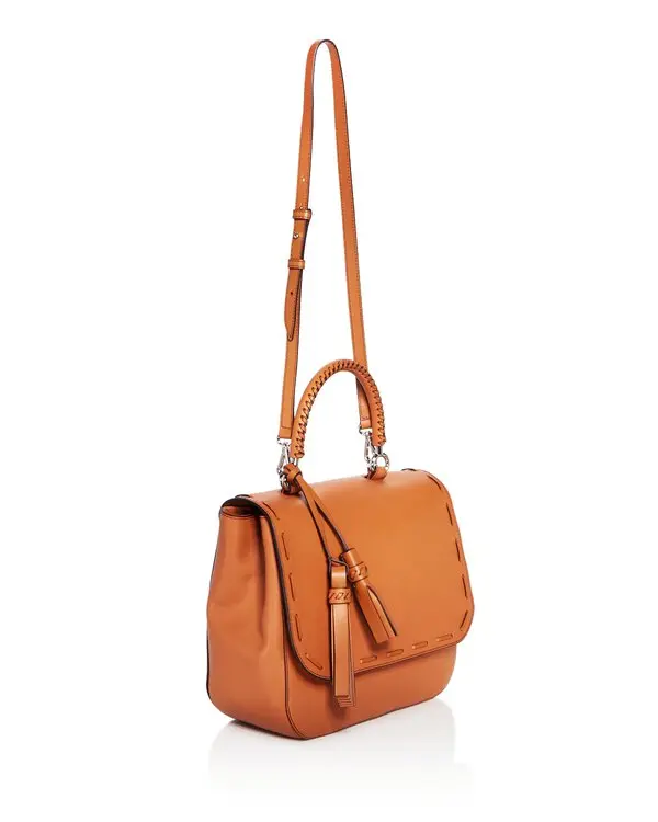 Max Mara Braided Large Leather Satchel