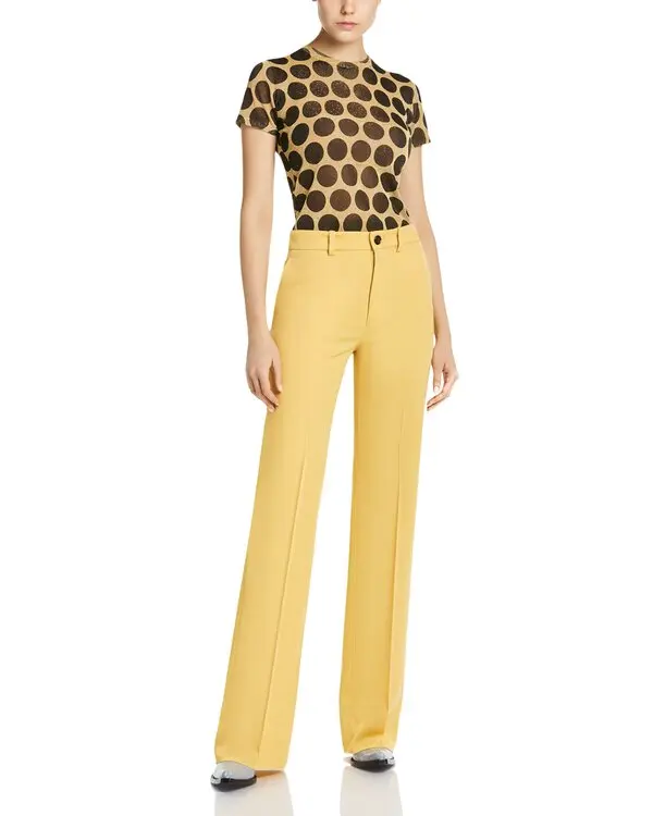 Marni Dot Print Short Sleeve Crewneck Top
