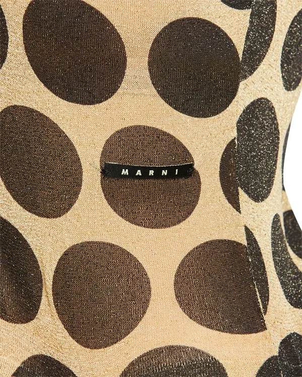 Marni Dot Print Short Sleeve Crewneck Top